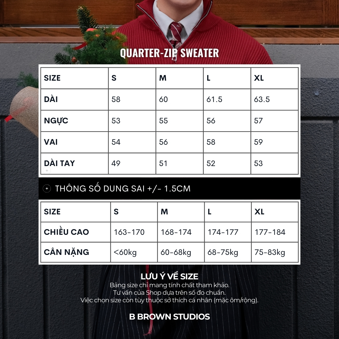 Áo Len Lông Thỏ Merino Cổ Zip Form Crop | B Brown Studio