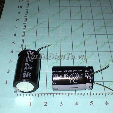 Tụ hóa 1000UF 63V 1000UF63V1000UF 16x25MM Rubycon