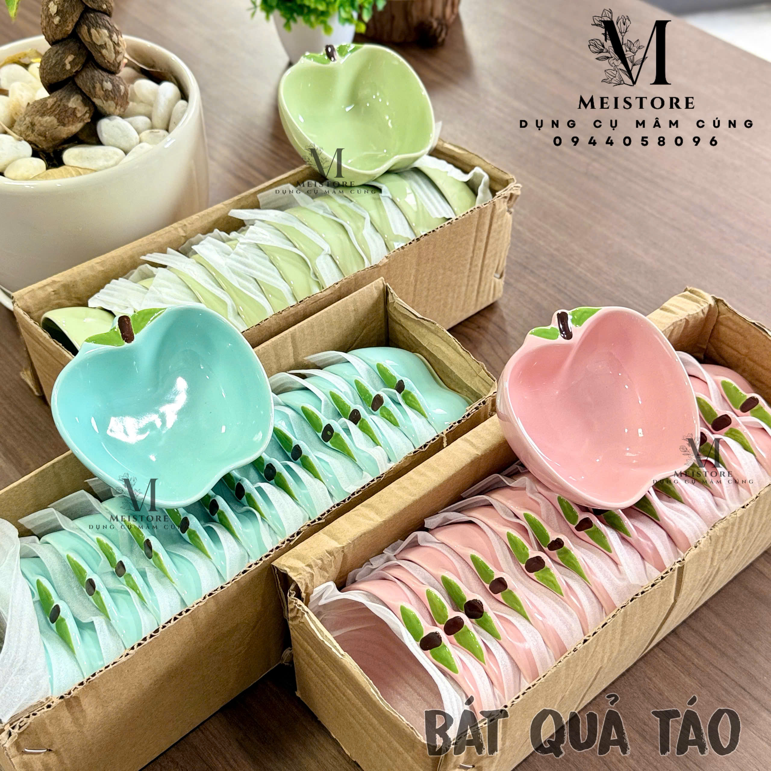 Bát táo sứ đựng chè, trôi đẹp, lên mâm độc lạ