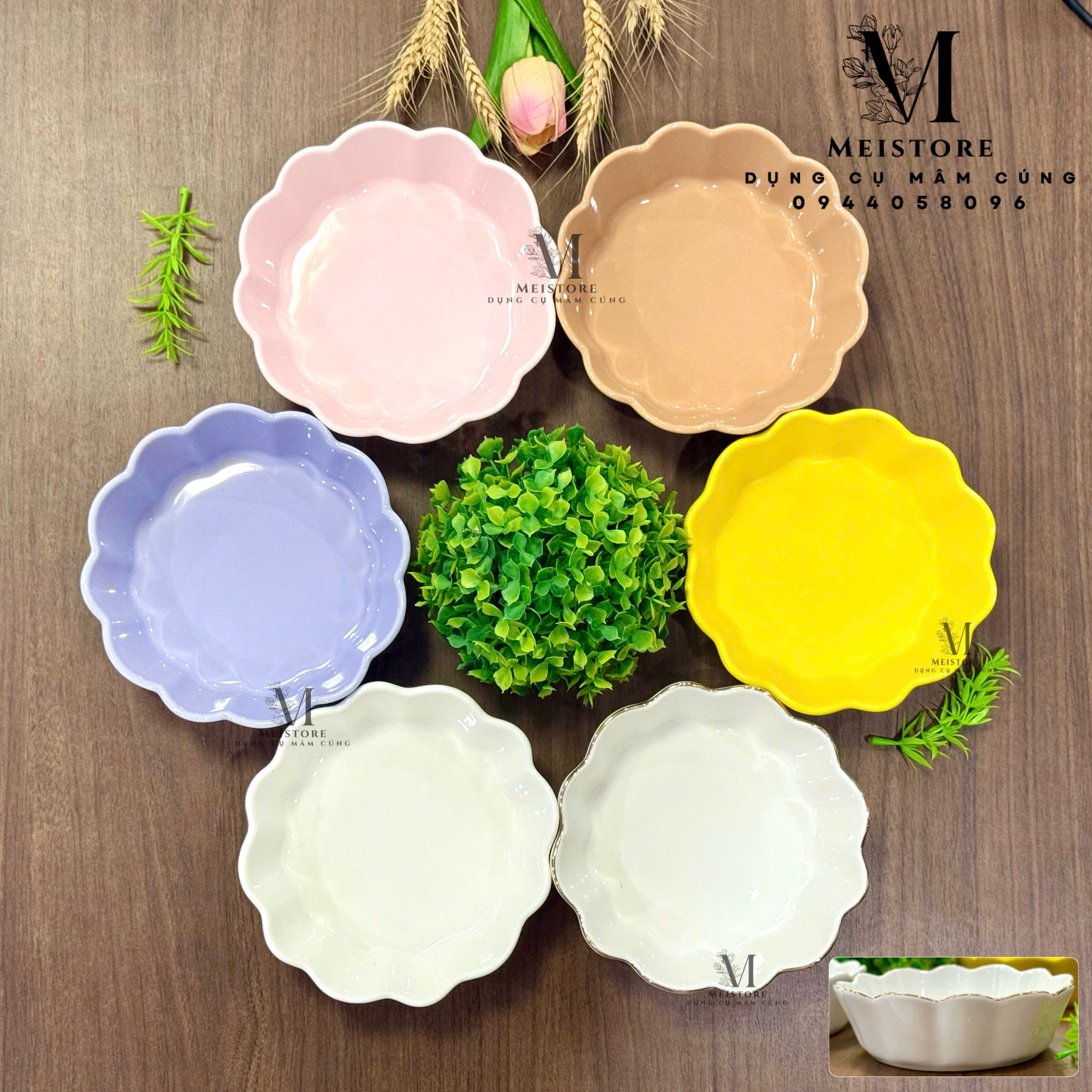 Bát tô lượn 15cm đựng trôi, chè mâm Thượng