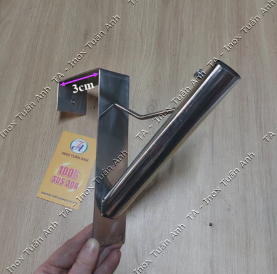 Giá cắm cờ tổ quốc inox 304 - Bass treo cờ gài hộp lan can chung cư ...