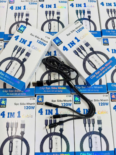 Cáp sạc nhanh ( 4 in 1 ) PIKO C120