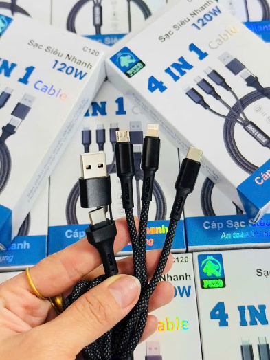 Cáp sạc nhanh ( 4 in 1 ) PIKO C120
