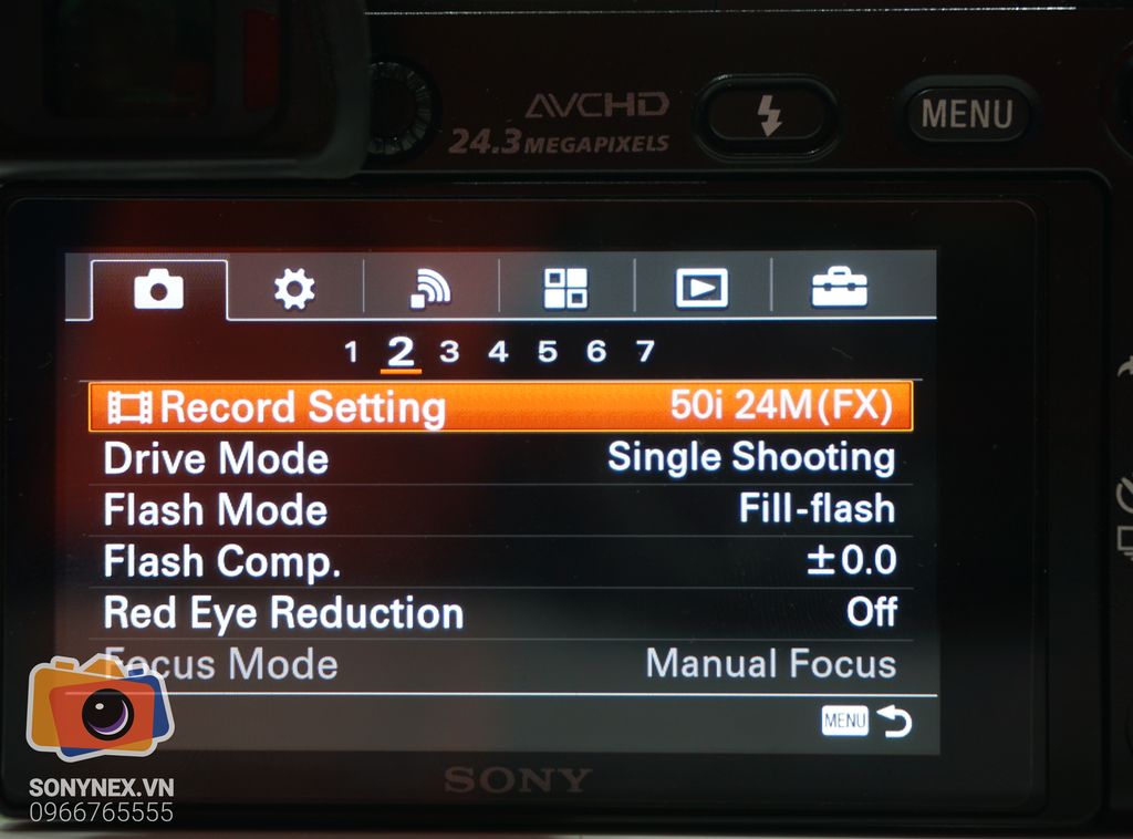 Hướng dẫn chi tiết menu máy ảnh Sony A6000 (Phần 1)