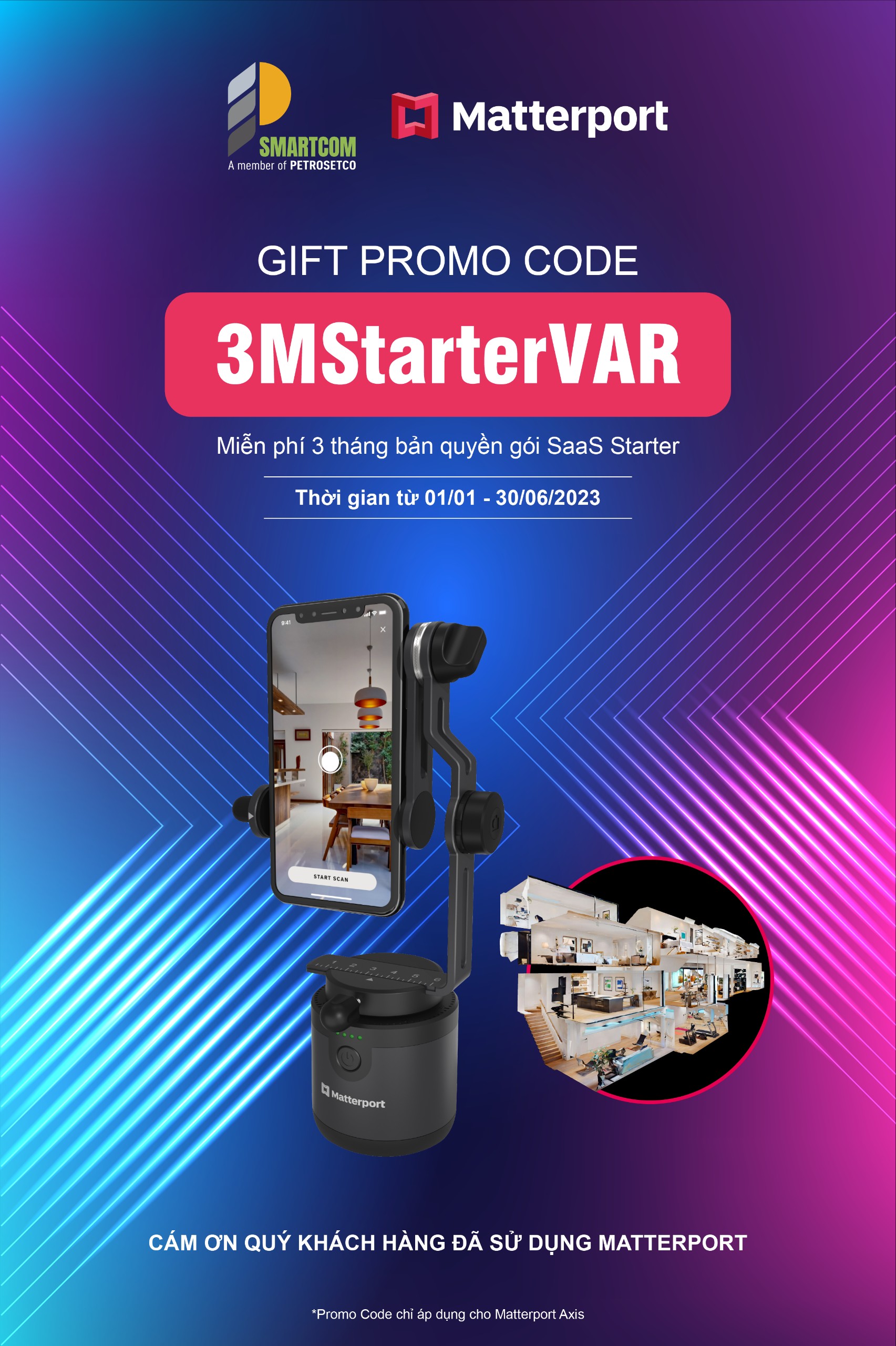 MATTERPORT AXIS Bundle | Hàng chính hãng | FullVAT