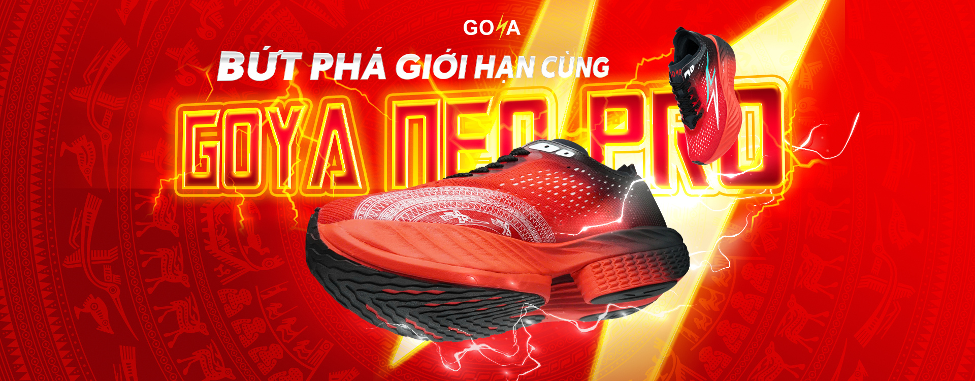 GIÀY CHẠY BỘ GOYA NEO PRO - TÍM TRẮNG