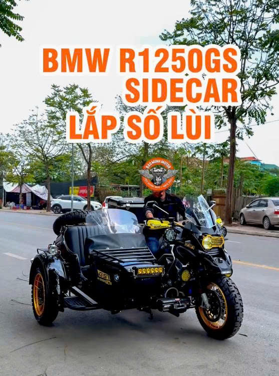 BMW R1250GS Sidecar – Bản nâng cấp cực chất, trang bị thêm số lùi