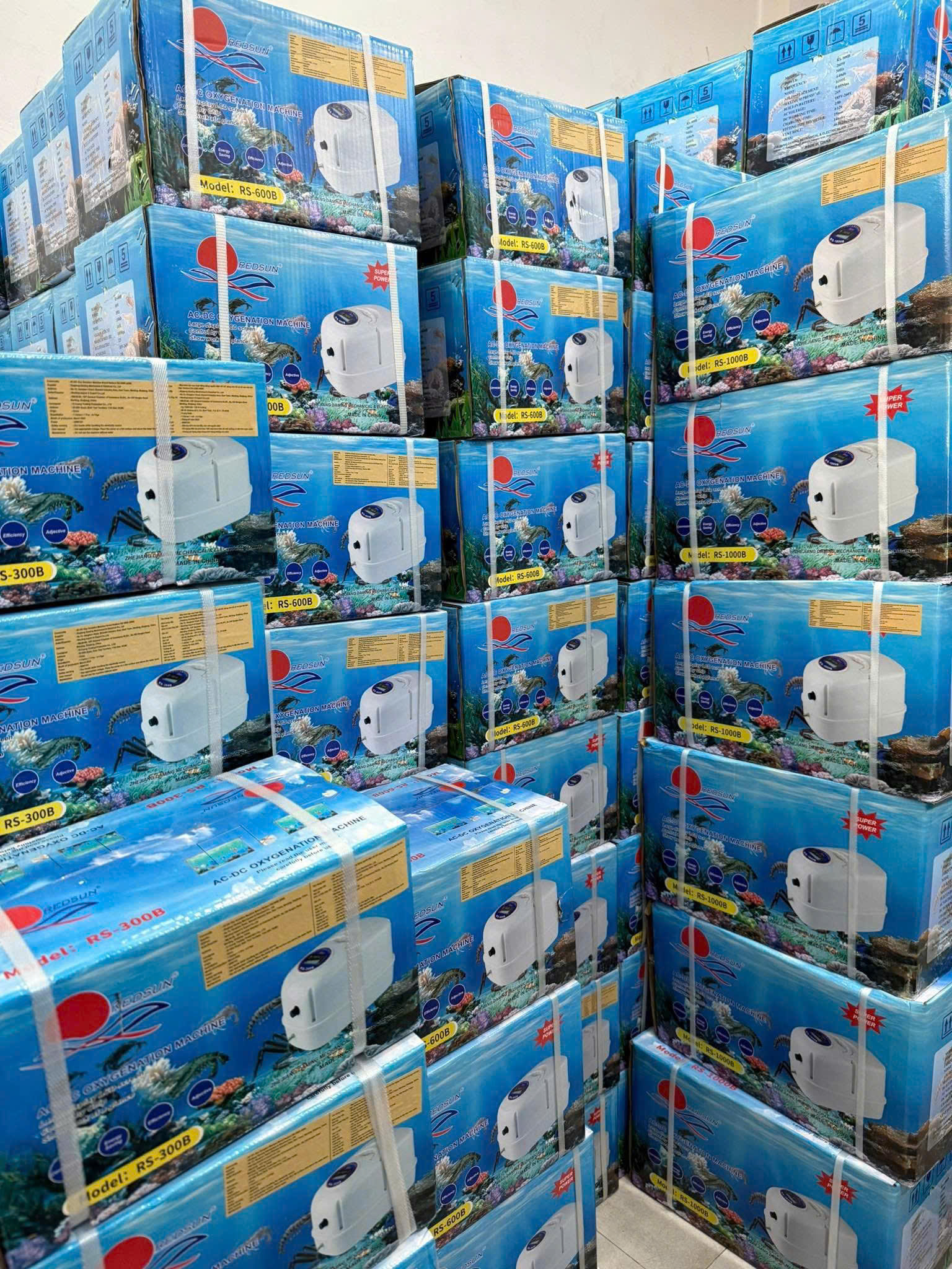 Máy Sủi Oxy Hải Sản Tích Điện RS 200B/300B/400B/500B/600B/700B/800B ...