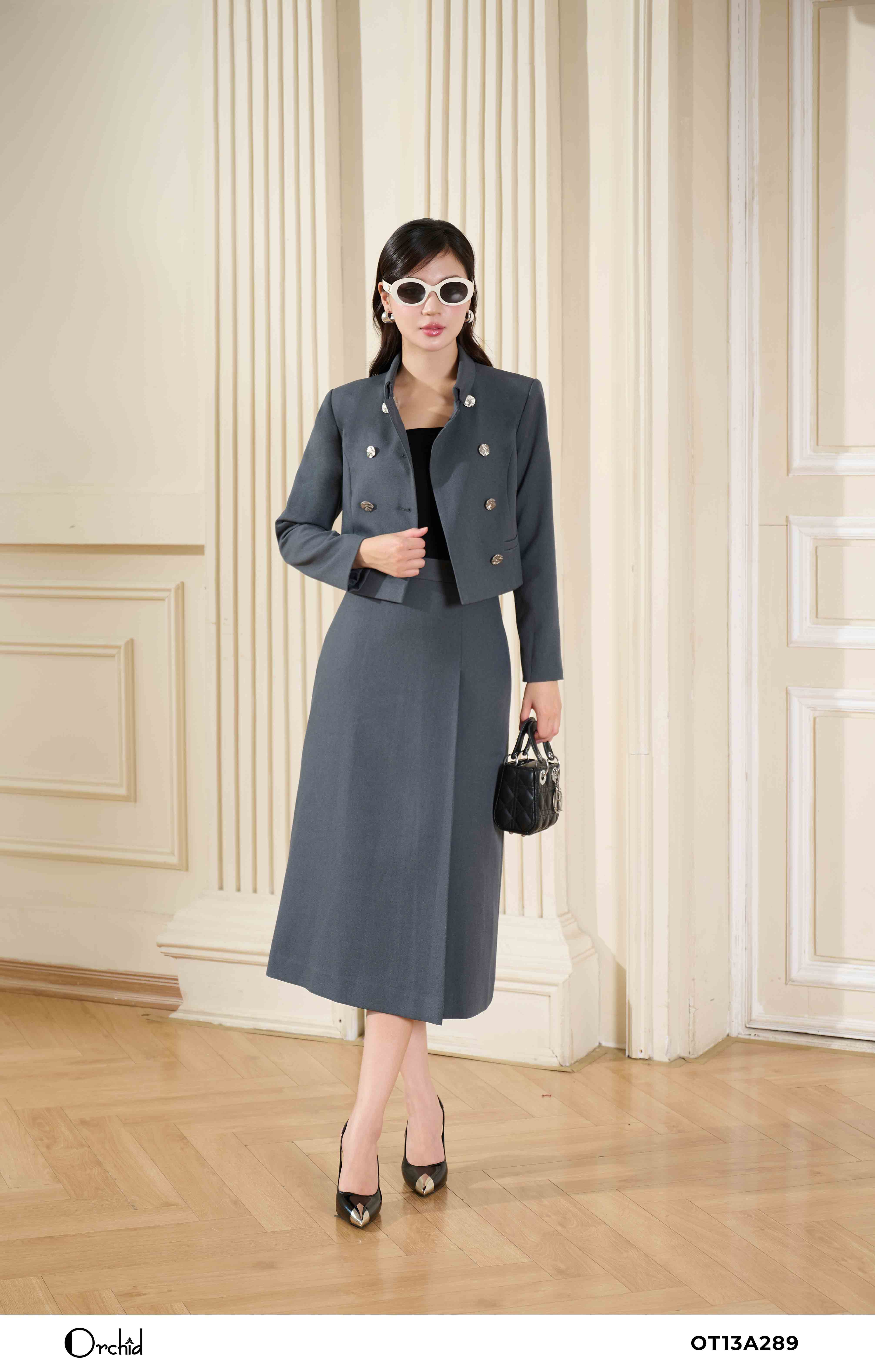 OT13A289 - Bộ twill silk chéo