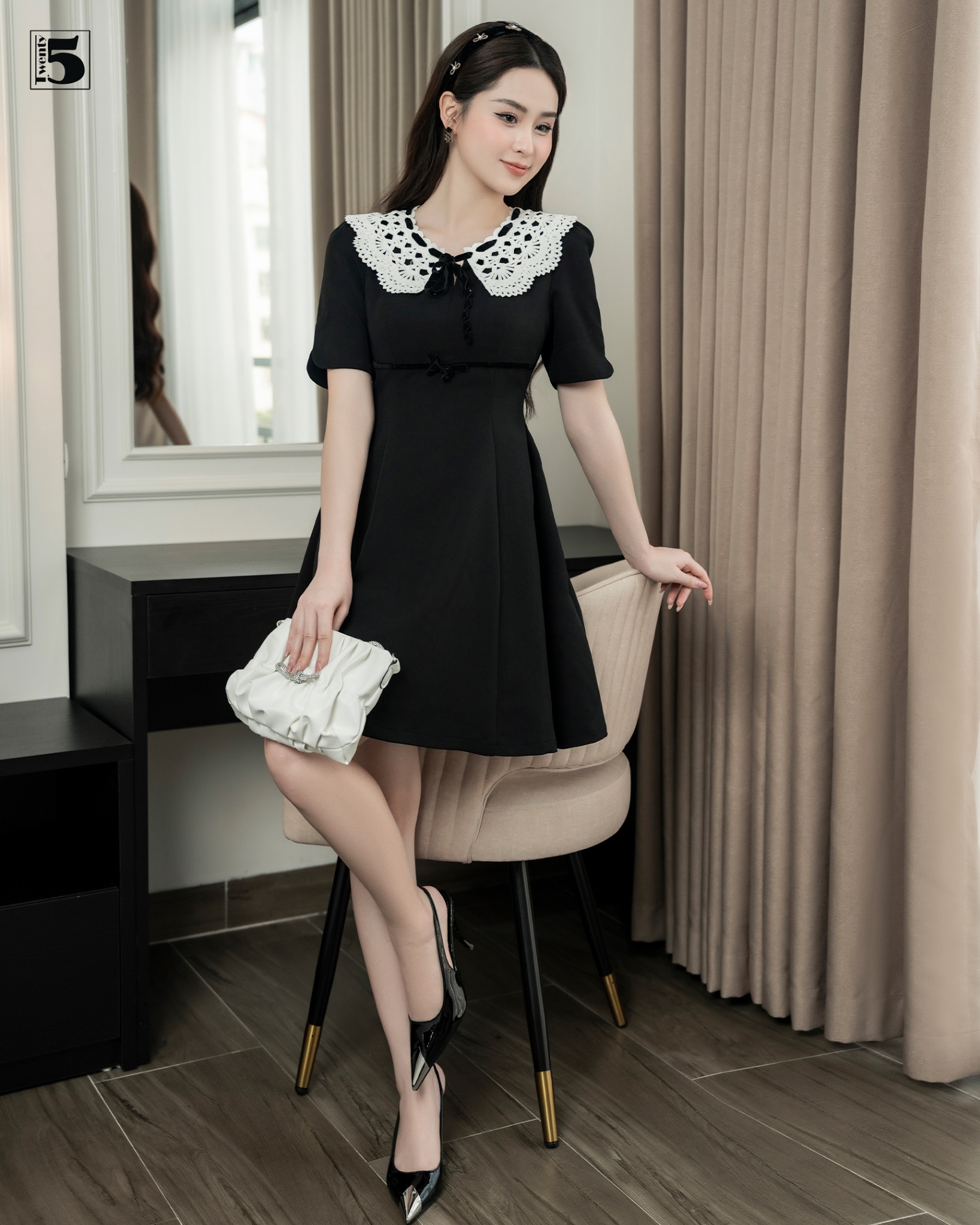 Đầm ngắn tay DH19-525