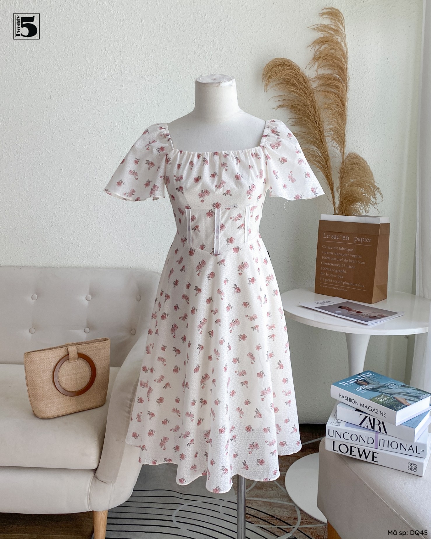 Đầm ngắn tay DQ45-555