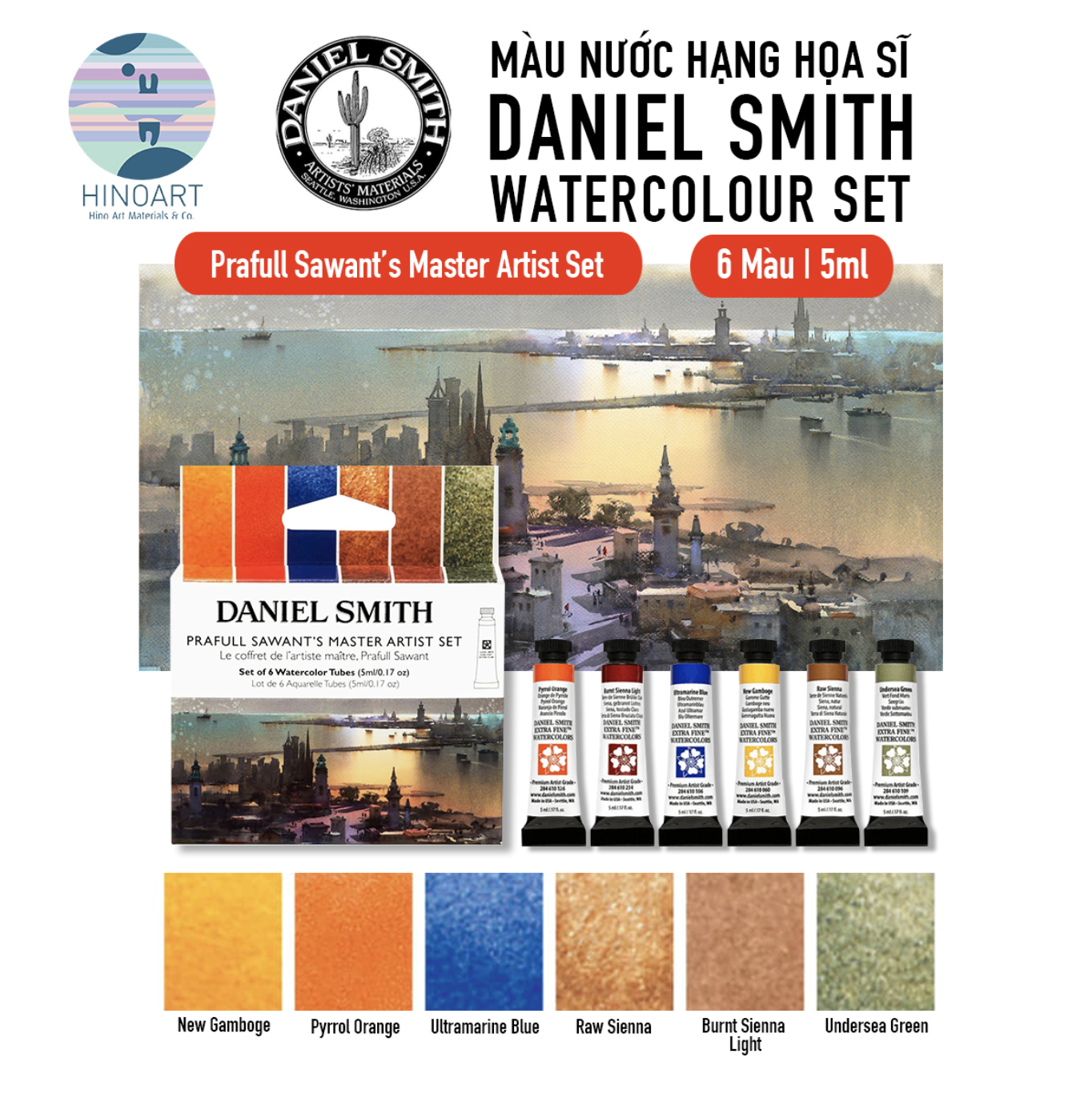 DANIEL SMITH EXTRA FINE WATERCOLOR SET 5ml Tubes - Prafull Sawant ...
