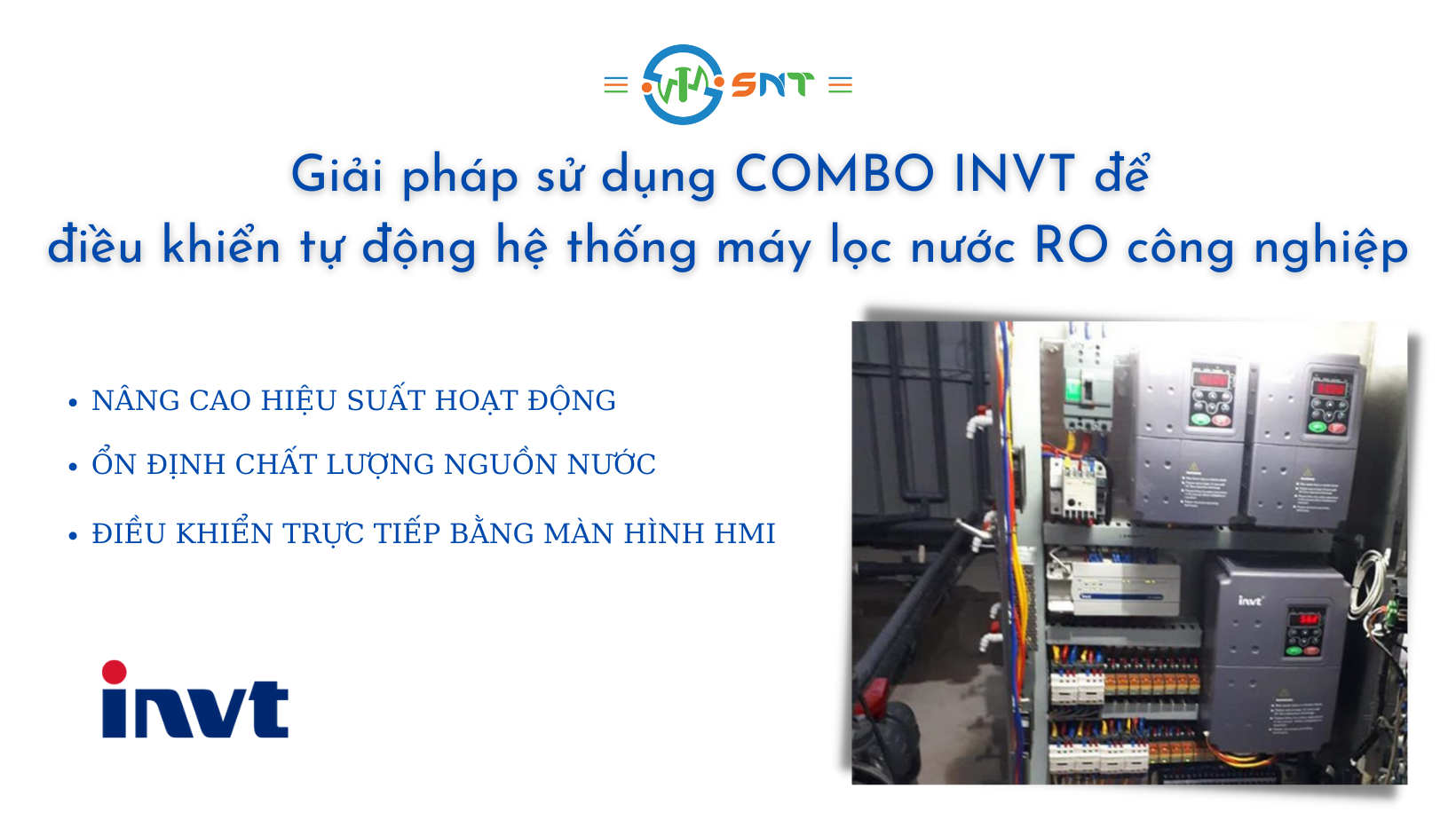 Giải pháp sử dụng COMBO INVT để điều khiển tự động hệ thống máy lọc ...