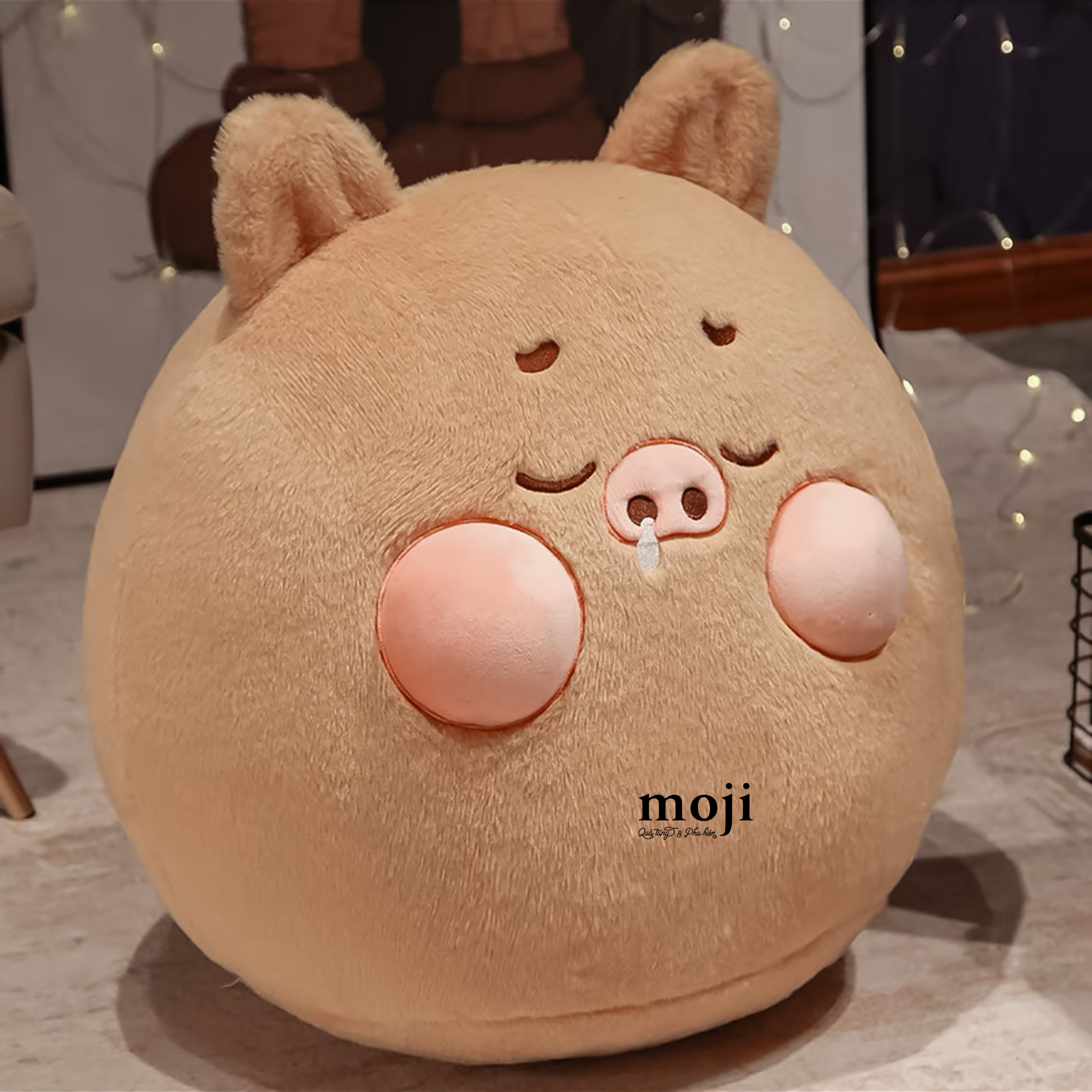 Gấu bông MS Animal chubby cheeks runny nose chảy nước mũi 30cm