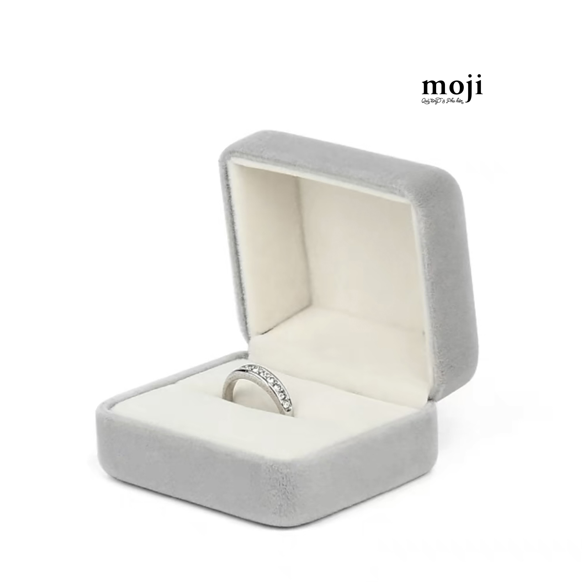 Hộp đựng trang sức mini Rounded square one color 3x5x6