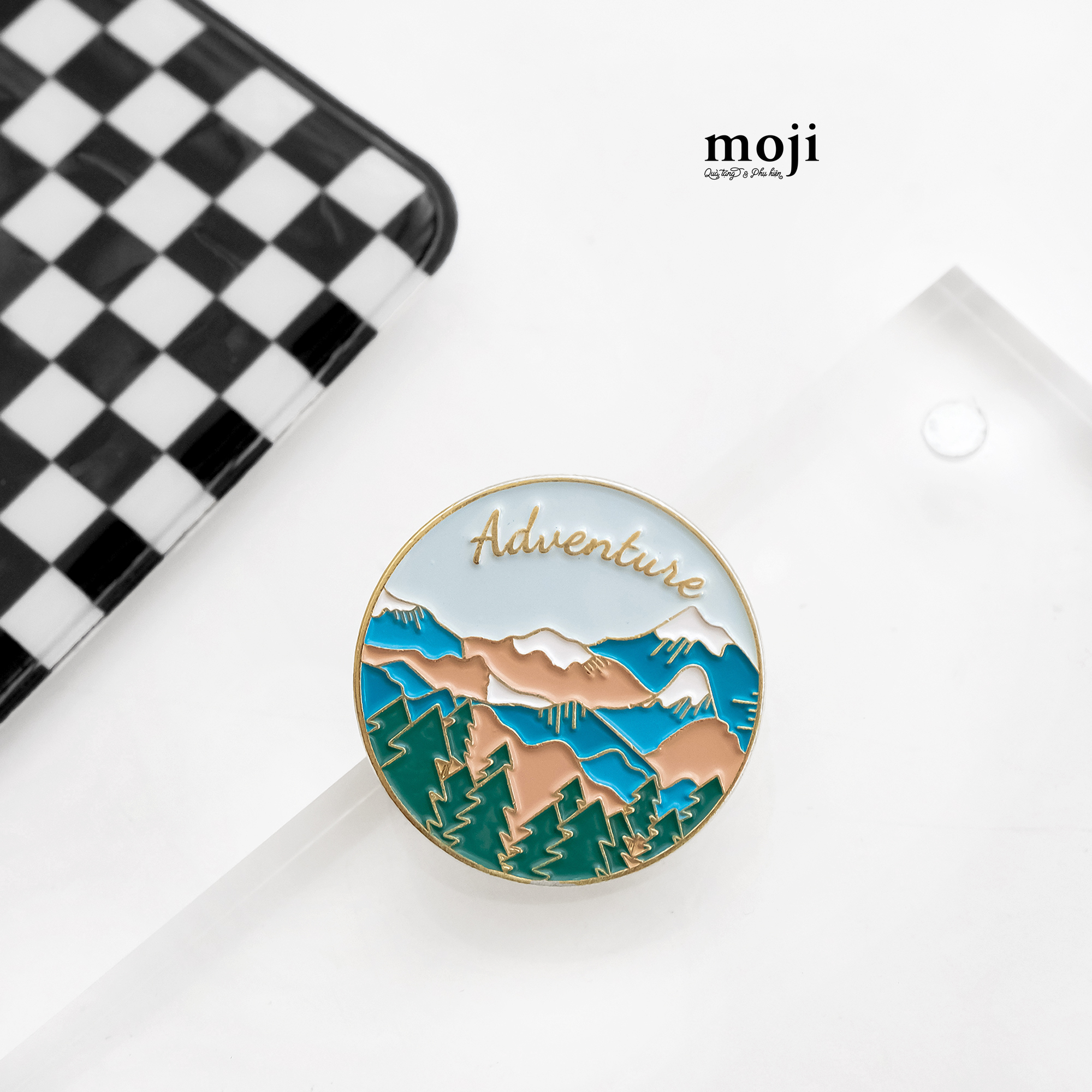 Huy hiệu pin Adventure landscape