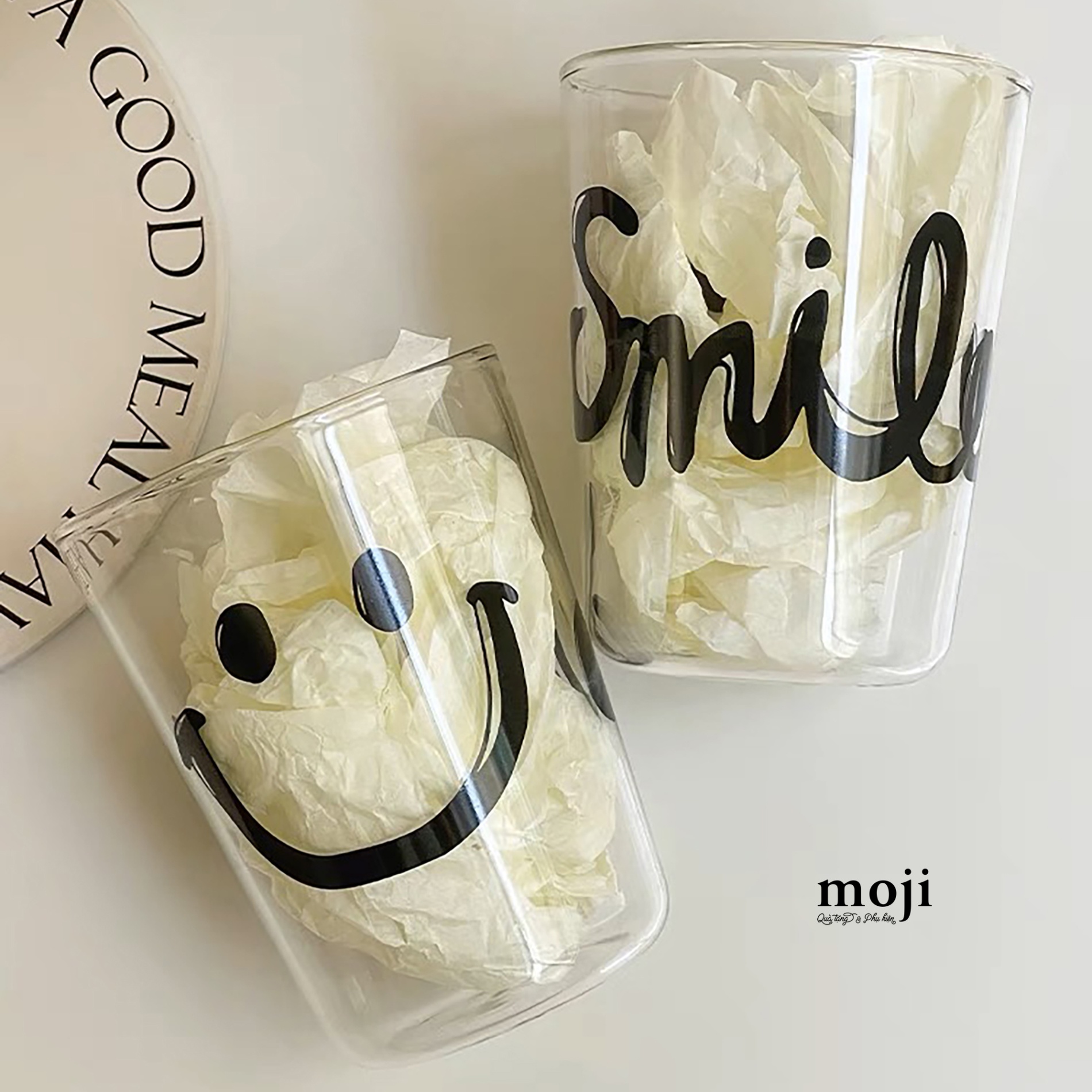 Ly cốc thủy tinh Basic smile 350ml