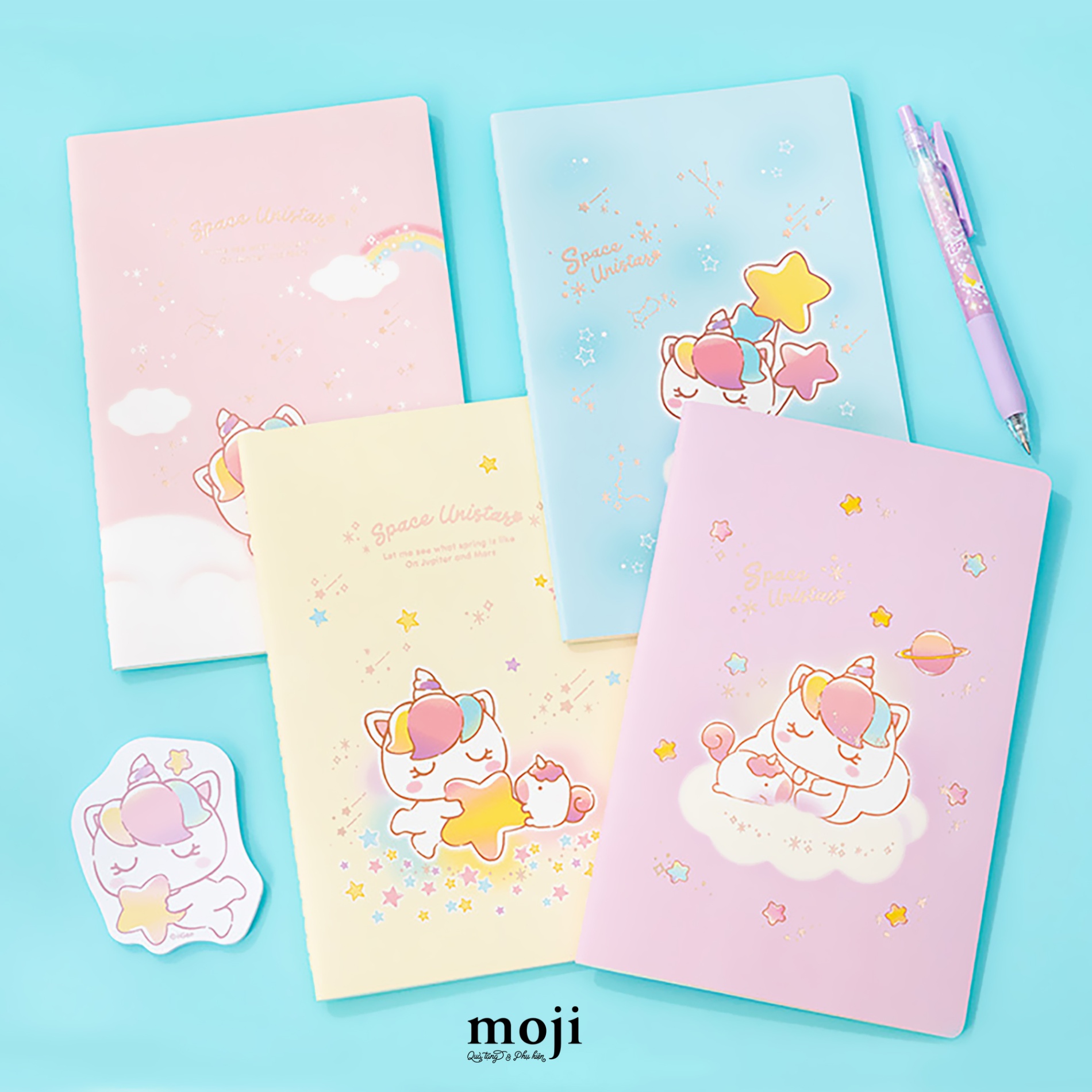 Sổ vở B5 MJ Unicorn in space unistar