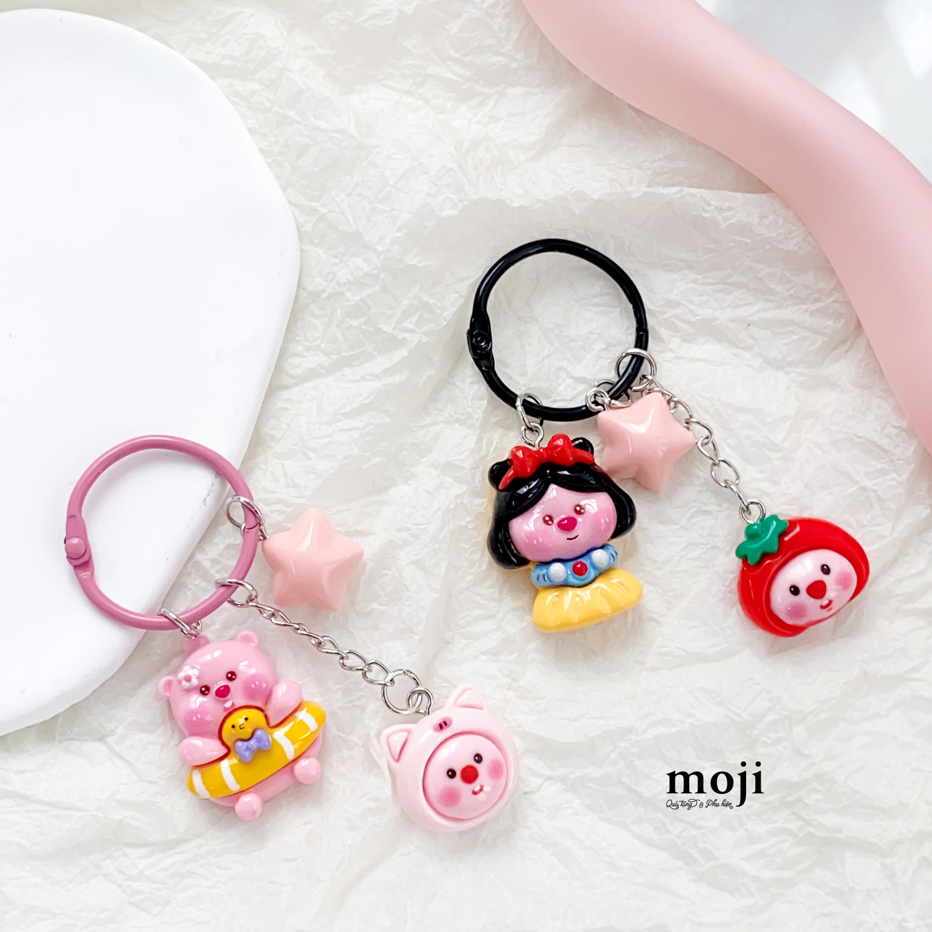 Móc khóa mini Hải ly Loopy star cosplay cute things