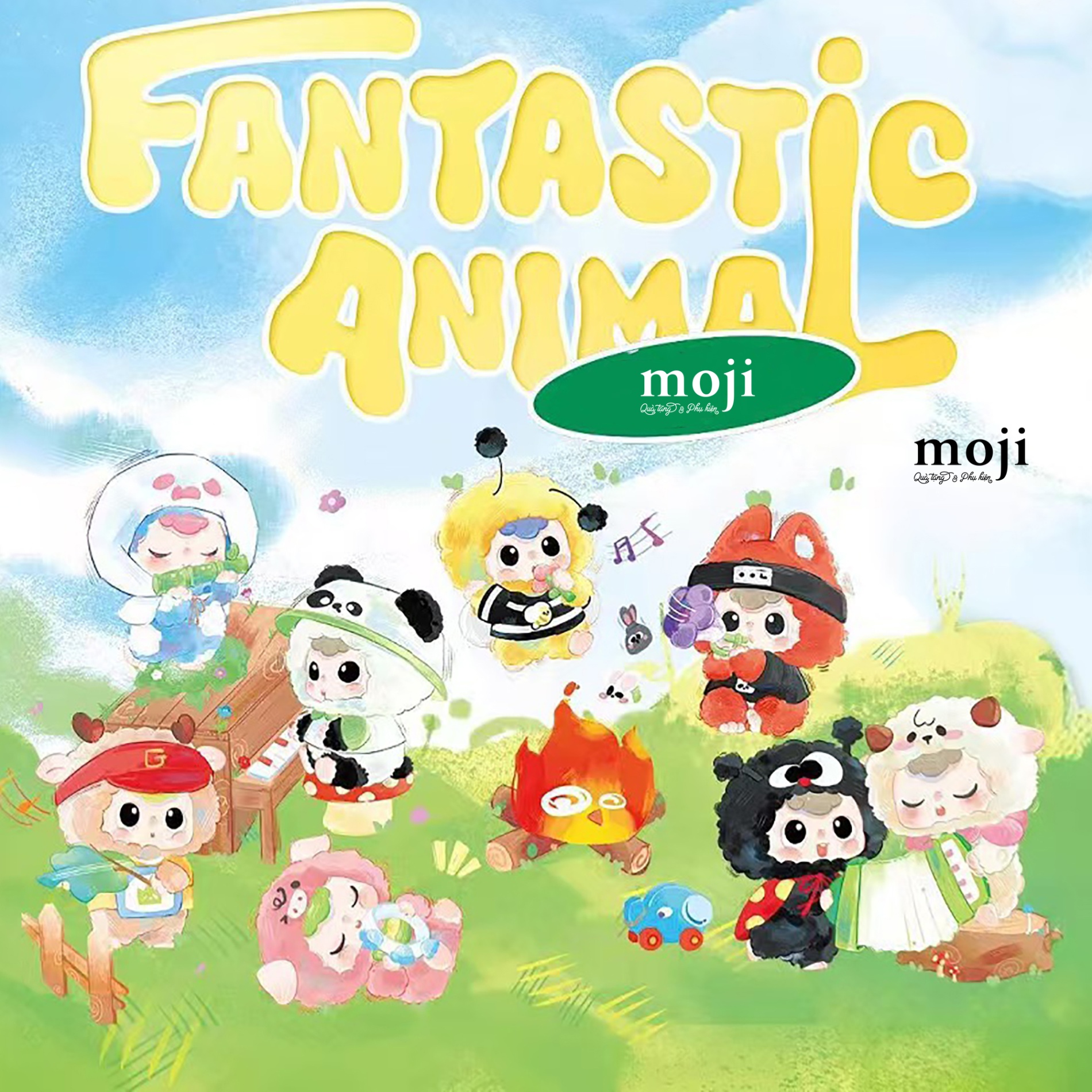 Blindbox official WHOOPS TOY PuPuQi Fantastic Animal Plush Series