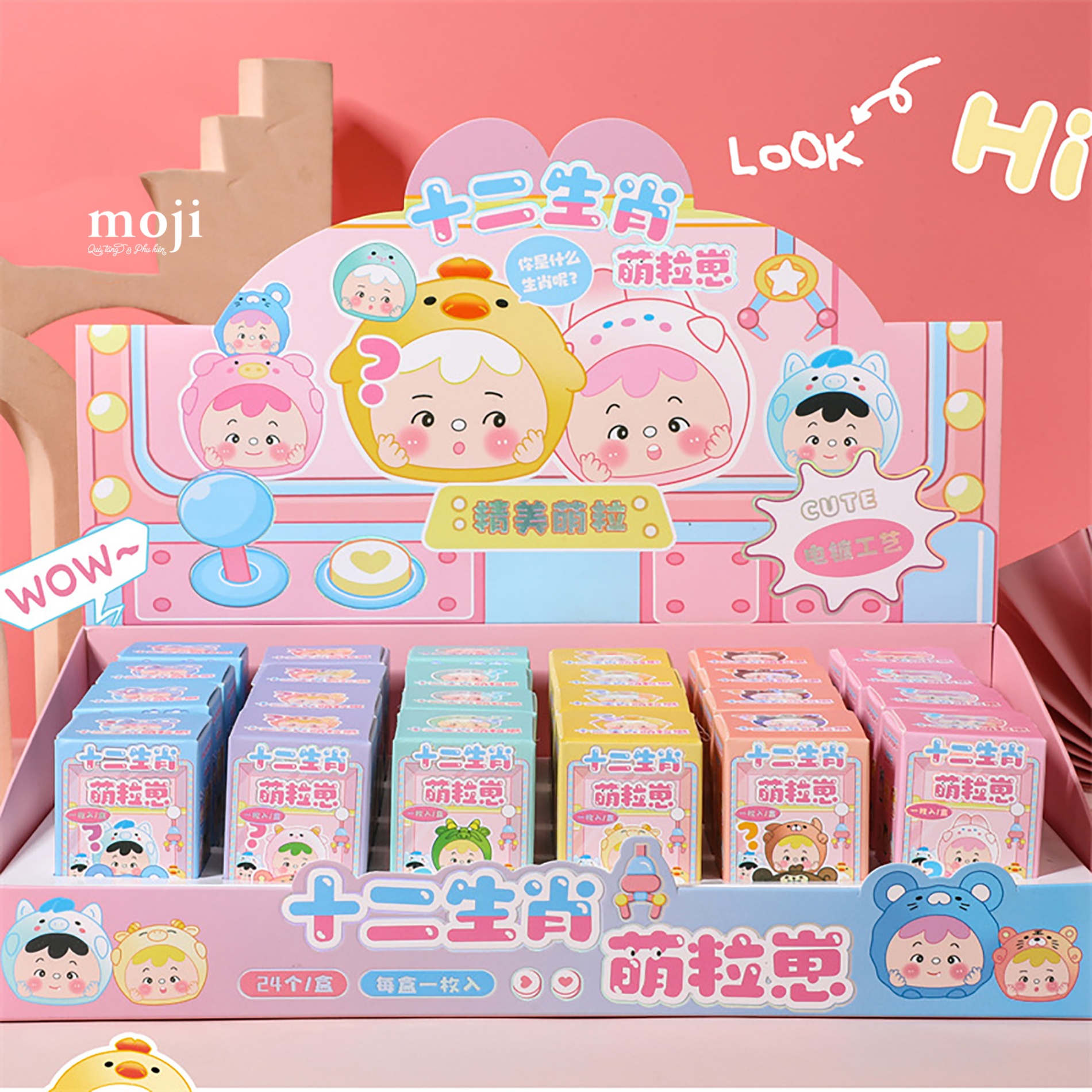 Blindbox mini Moi 12 con giáp biểu cảm