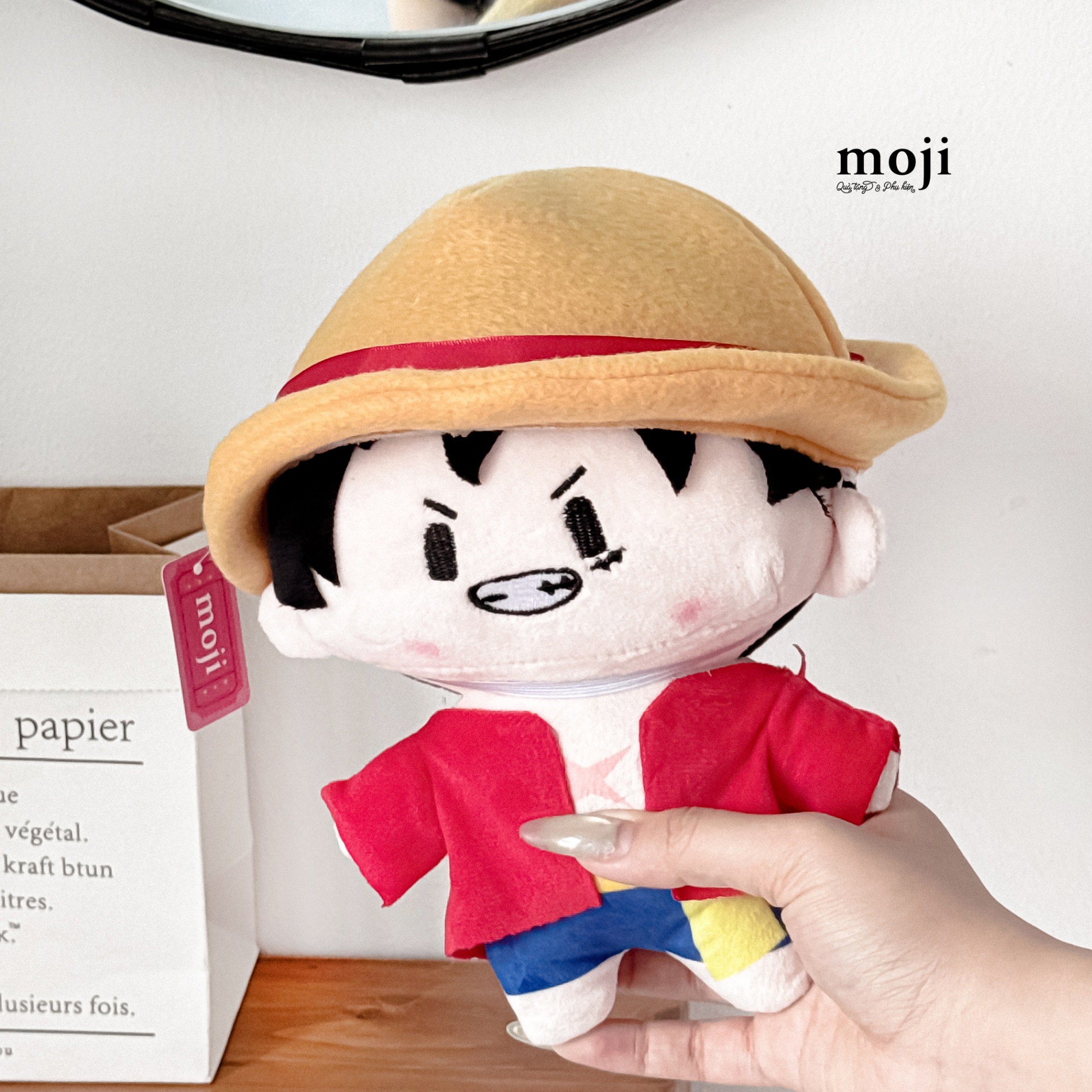 Gấu bông MS One Piece Luffy chibi đứng 22cm