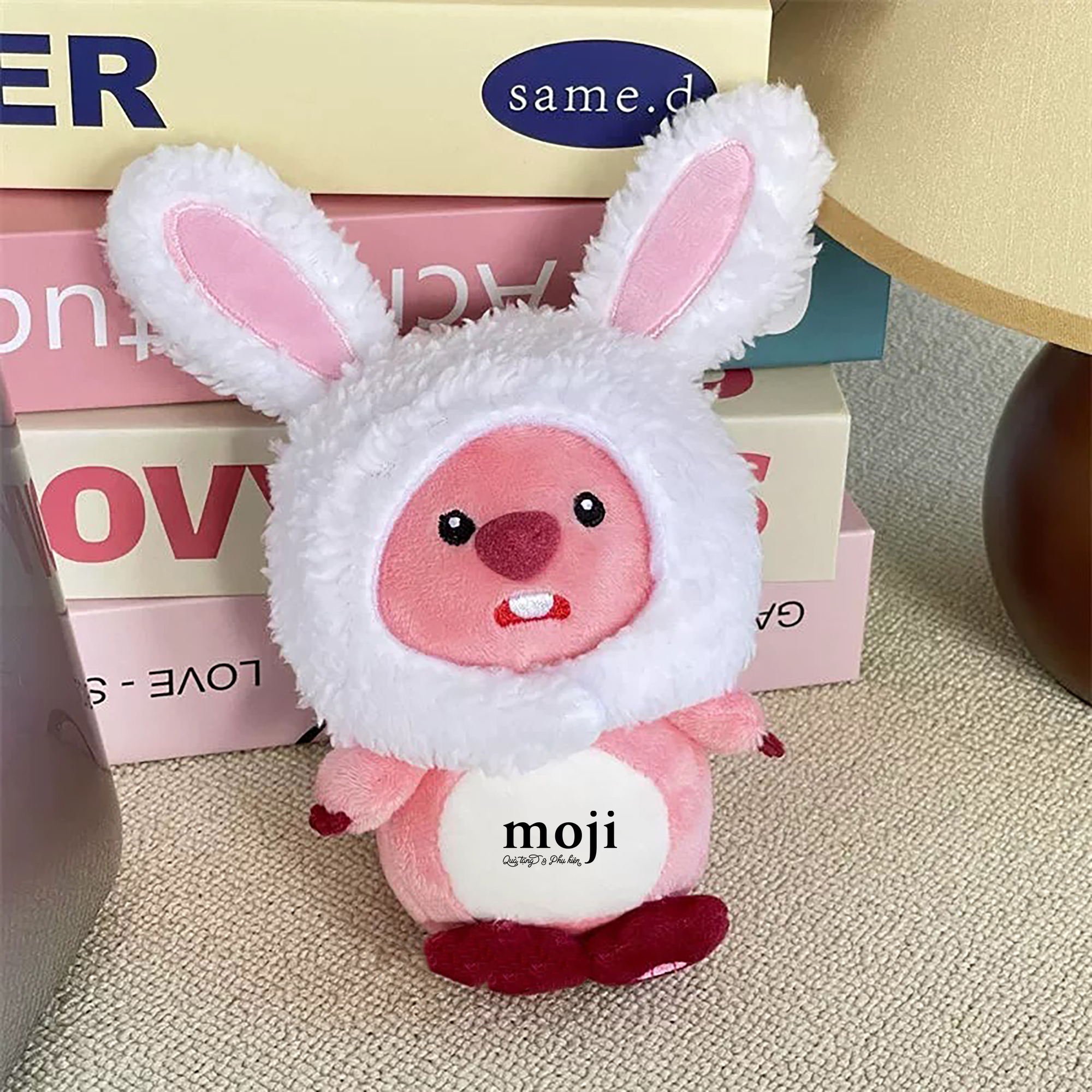 Móc khóa nhồi bông Hải ly Loopy cosplay rabbit