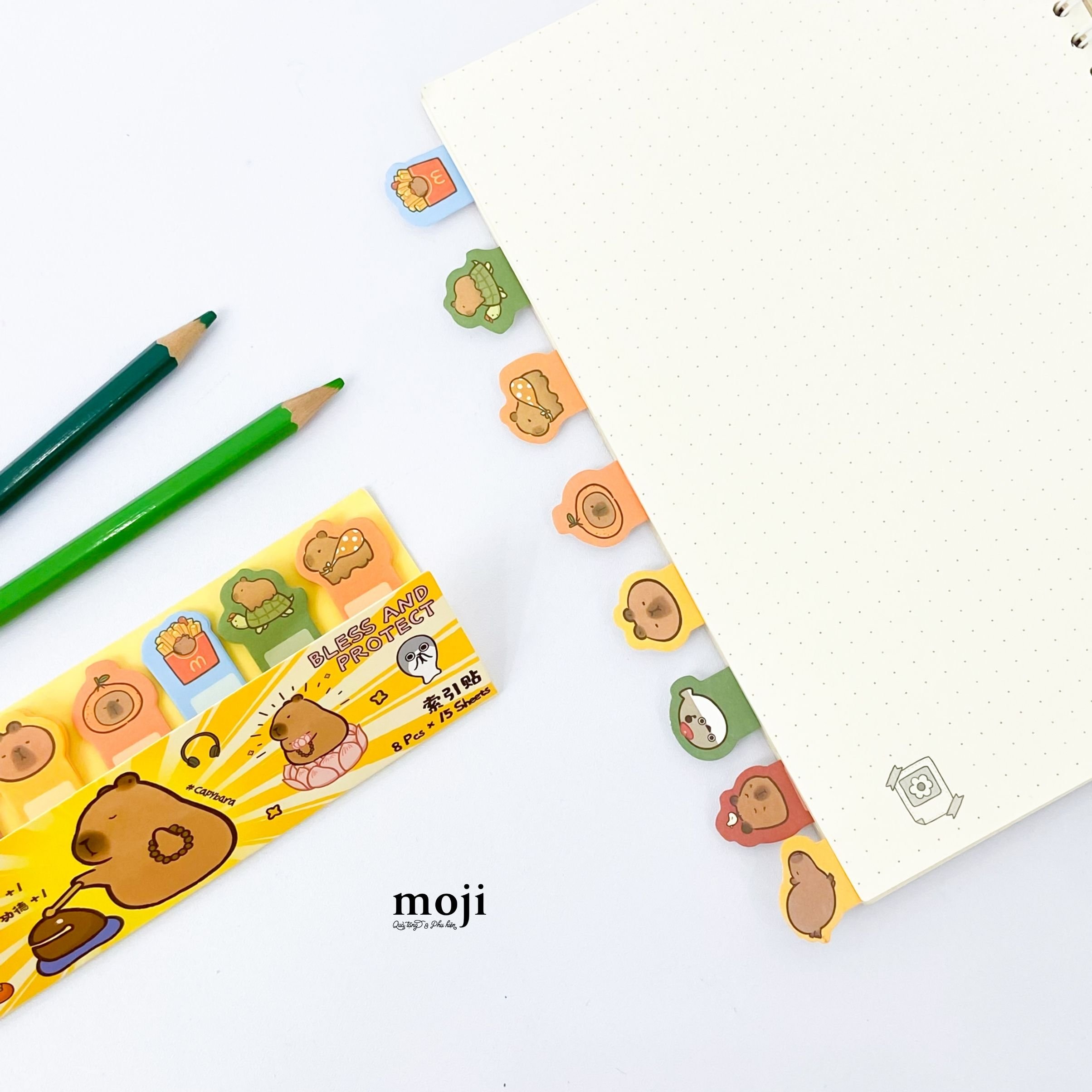 Bookmark MJ note Capybara happy time