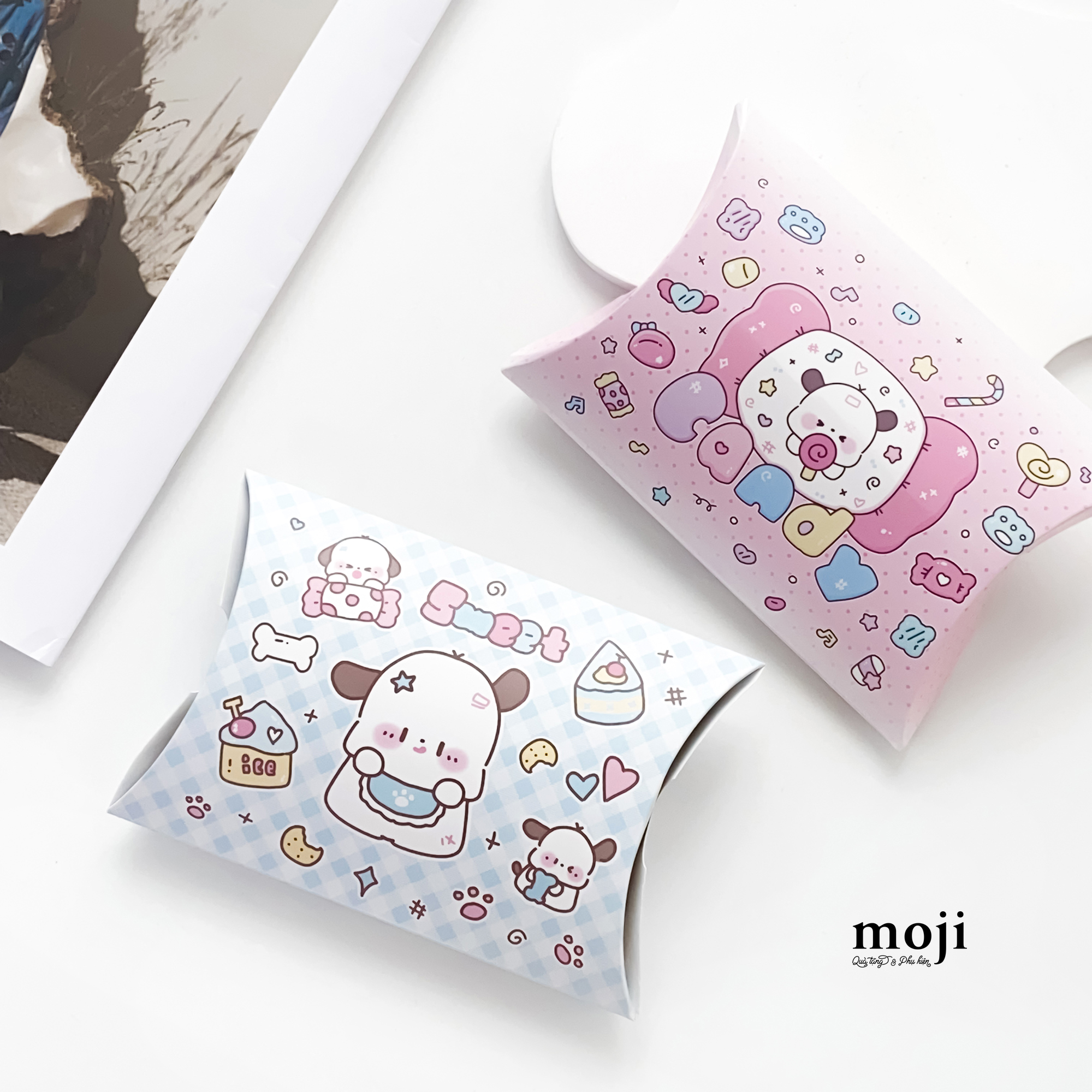Hộp quà giấy gấp Sanrio family Pochacco sweet candy 2x9x14