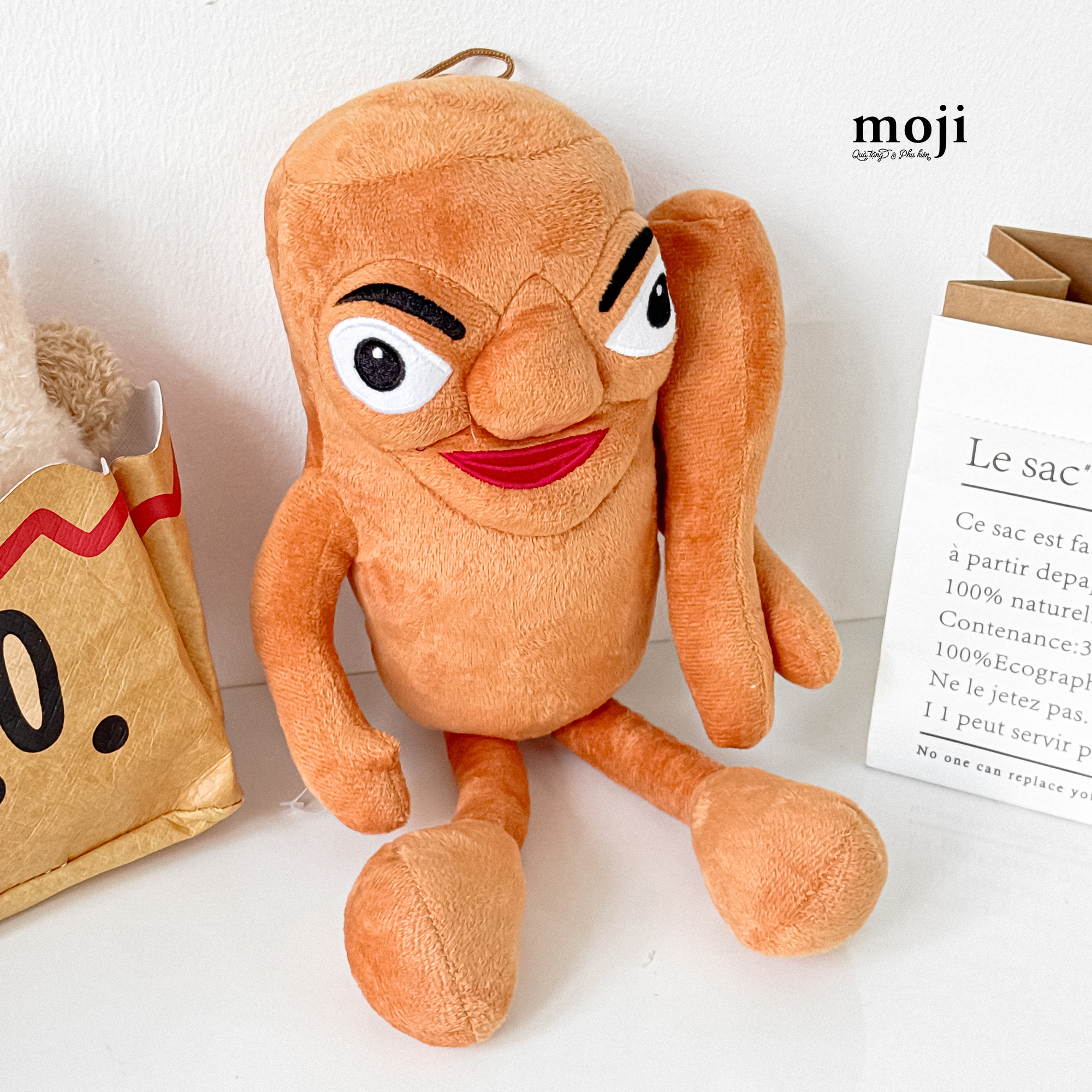 A.761 Gấu bông MJ Brainrot Tung tung tung sahur người gỗ 37cm