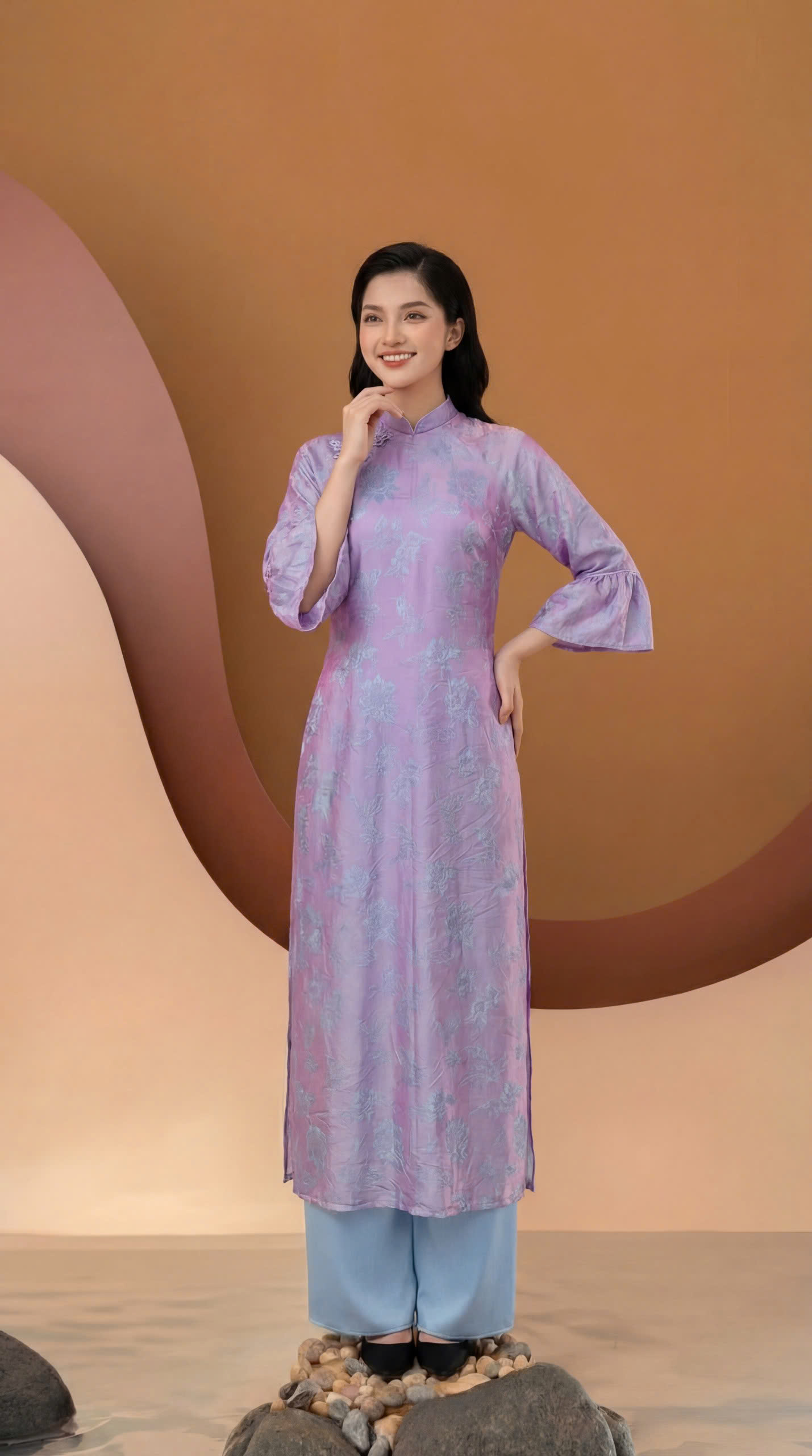 ADCT Tơ tím nút tàu hoa nhí