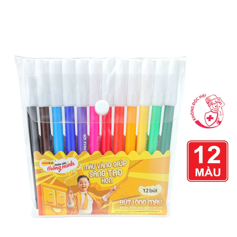 Bộ 12 Bút Lông Màu Colokit FP-01 Thiên Long