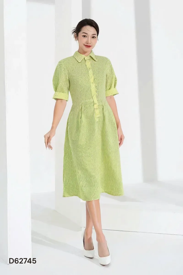 Váy TU TU STORE xanh kẻ