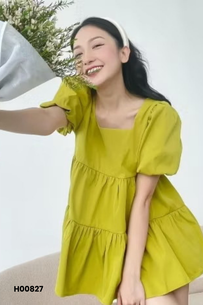 Áo TÍT babydoll xanh