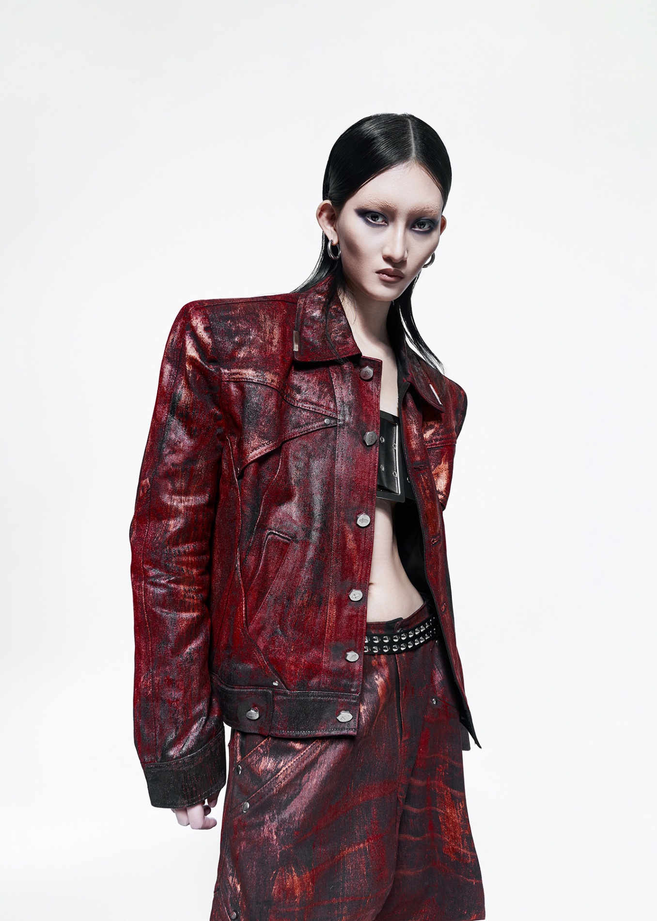 AK.085D Blood Waxed Denim Jacket