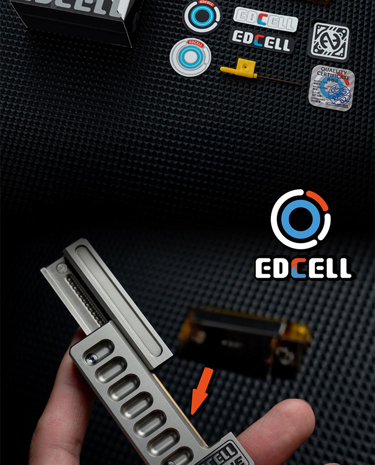 Thẻ Đẩy EDC Thước Kẻ Rouge Epimetheus by EDCell - Bản Titan + Đồng [Like New]