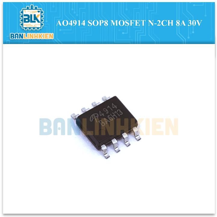 AO4914 SOP8 MOSFET N-2CH 8A 30V