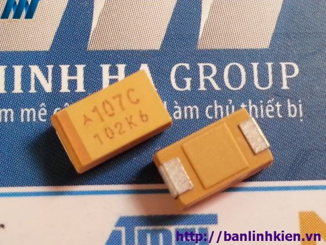 Tụ Tantalum 107C-100uF 16V SMD7343