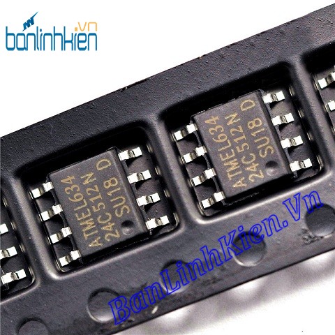 AT24C512 SOP8 IC EEPROM 1.8-3.6V (SU18)