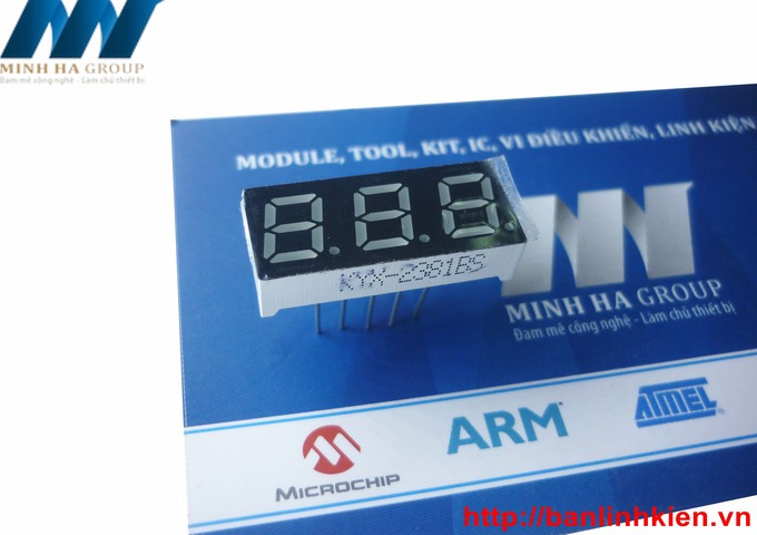 Led 7 0.28 3 Số Anot ( Màu Đỏ)