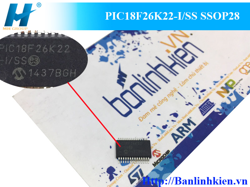 PIC18F26K22-I/SS SSOP28