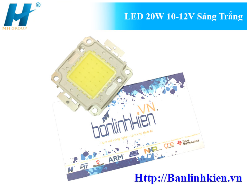 LED 20W 10-12V Sáng Trắng
