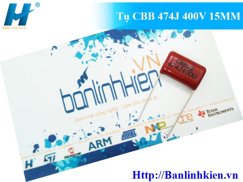 Tụ CBB 474J-0.47uF 400V 15MM