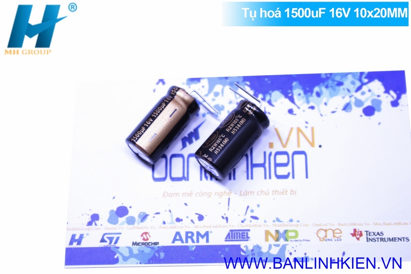 Tụ Hóa 1500uF 16V 10x20MM