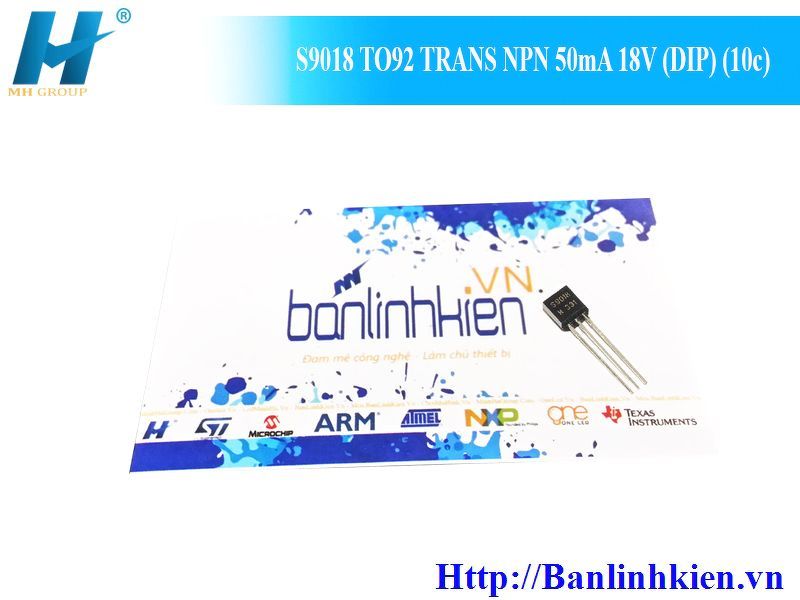 S9018 TO92 TRANS NPN 50mA 18V (DIP) (10c)