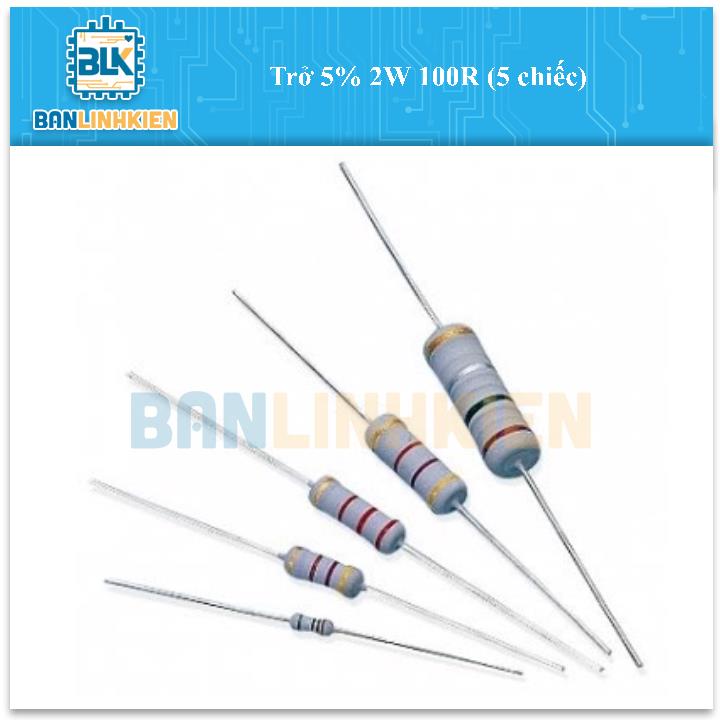 Trở 5% 2W 100R (5 chiếc)