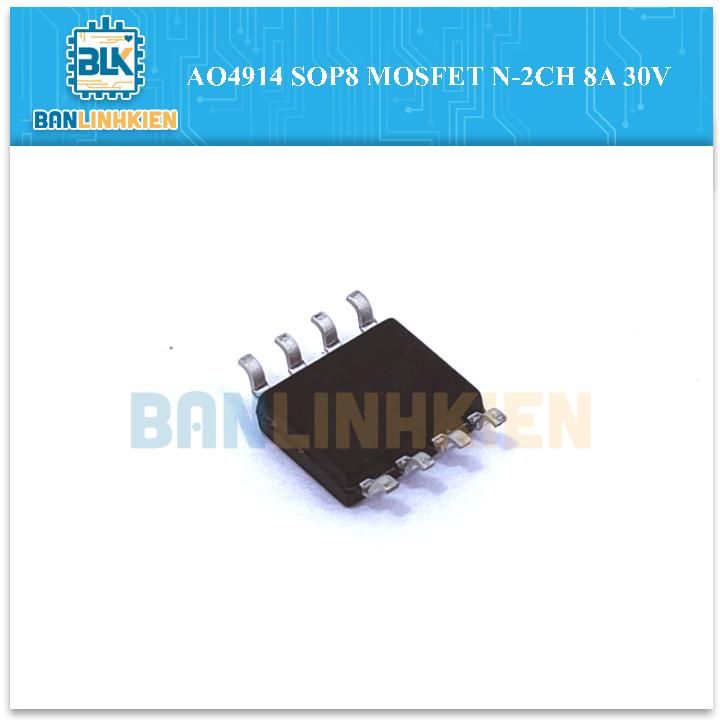 AO4914 SOP8 MOSFET N-2CH 8A 30V