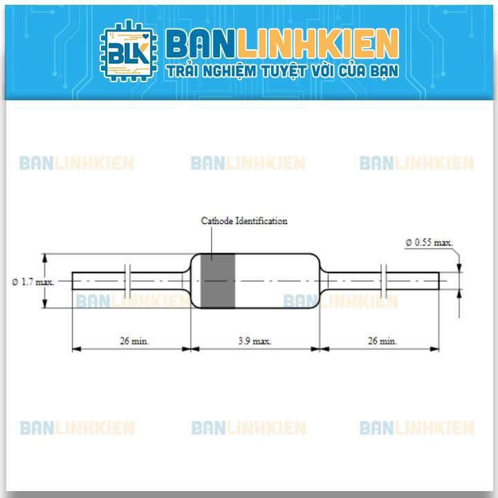 Diode Zener 1/2W 9.1V DIP 1N5239B (10c)