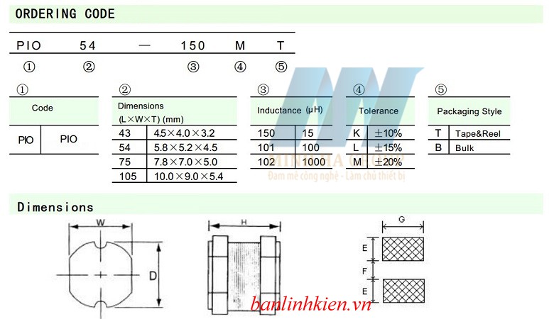 Cuộn Cảm 33uH 7.5X5MM CD75