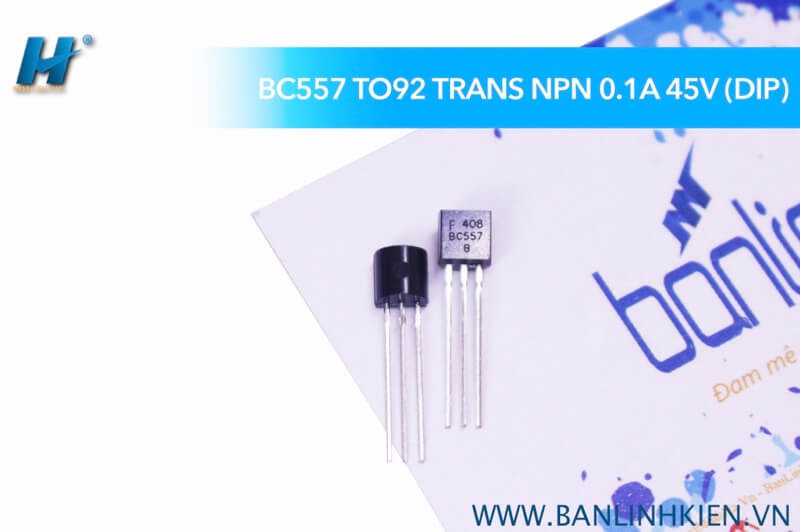 BC557 TO92 TRANS PNP 0.1A 45V (DIP) (5c)